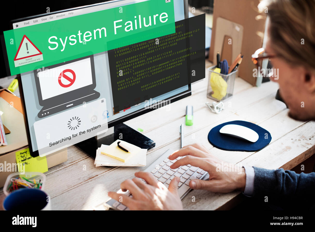 System Failure Error Detection Defeat Concept Stock Photo - Alamy