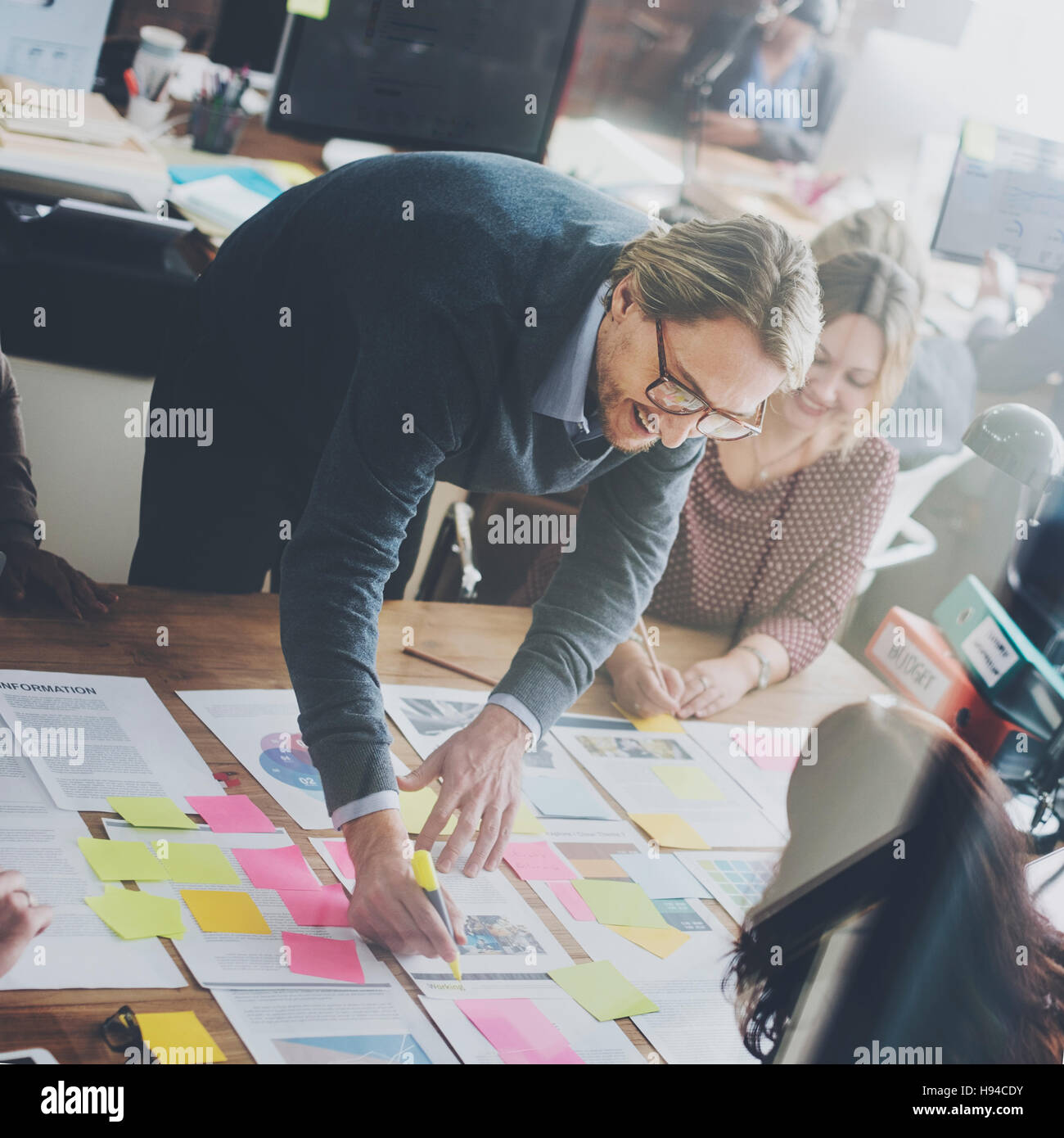 Business People Planning Strategy Analysis Office Concept Stock Photo ...