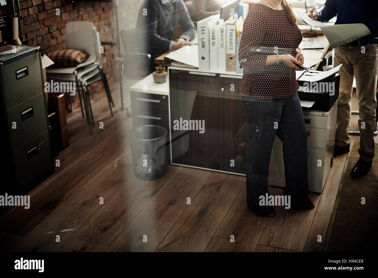 Office Place of Work Contemporary Business Office Building Concept ...