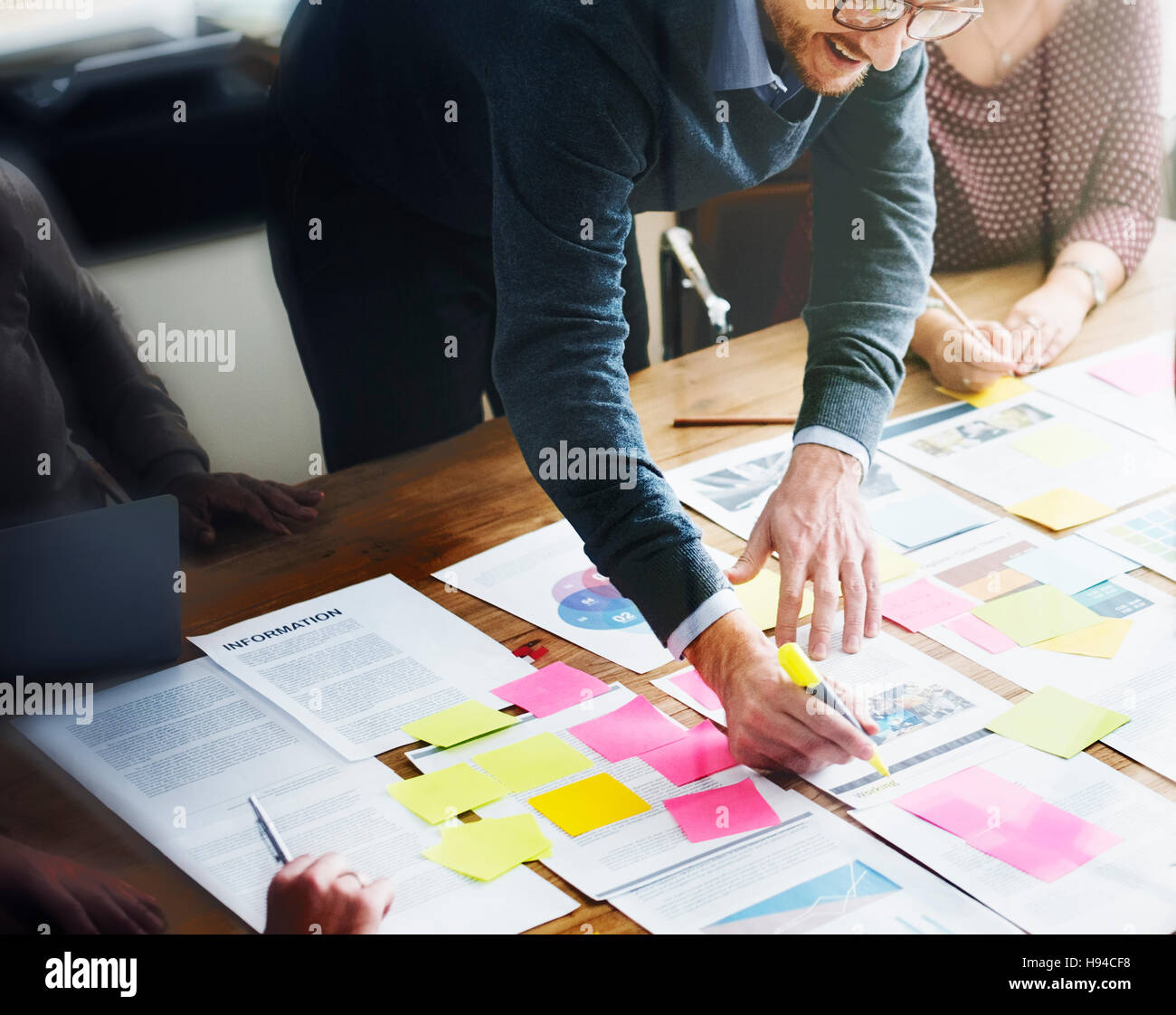 Business People Planning Strategy Analysis Office Concept Stock Photo ...