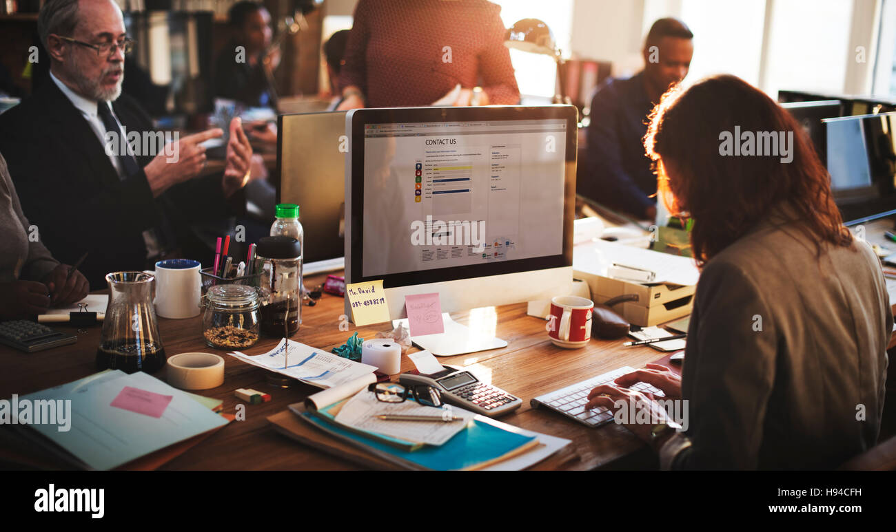 Business Marketing Team Discussion Planning Concept Stock Photo - Alamy