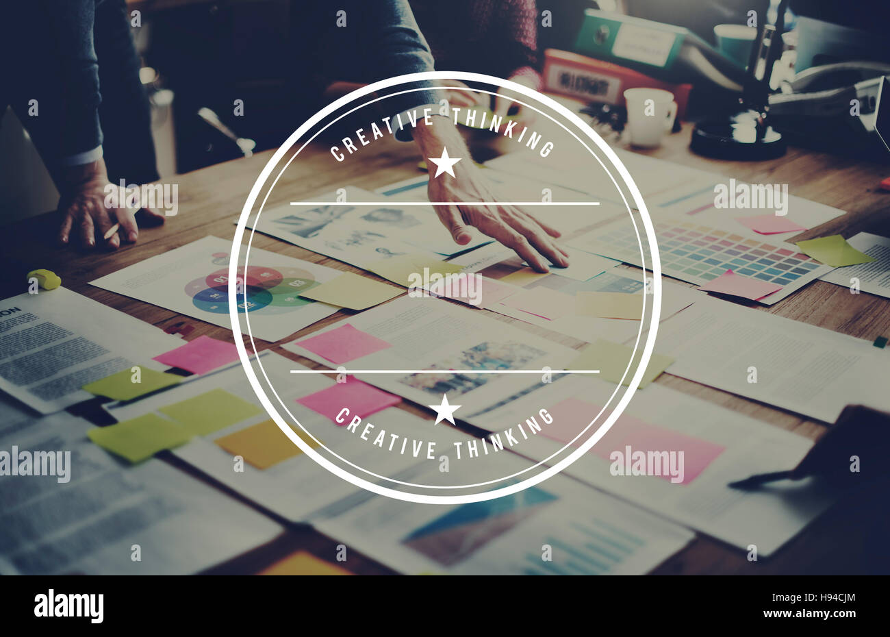 Thinking Creative Inspiration Mind Planning Idea Concept Stock Photo ...