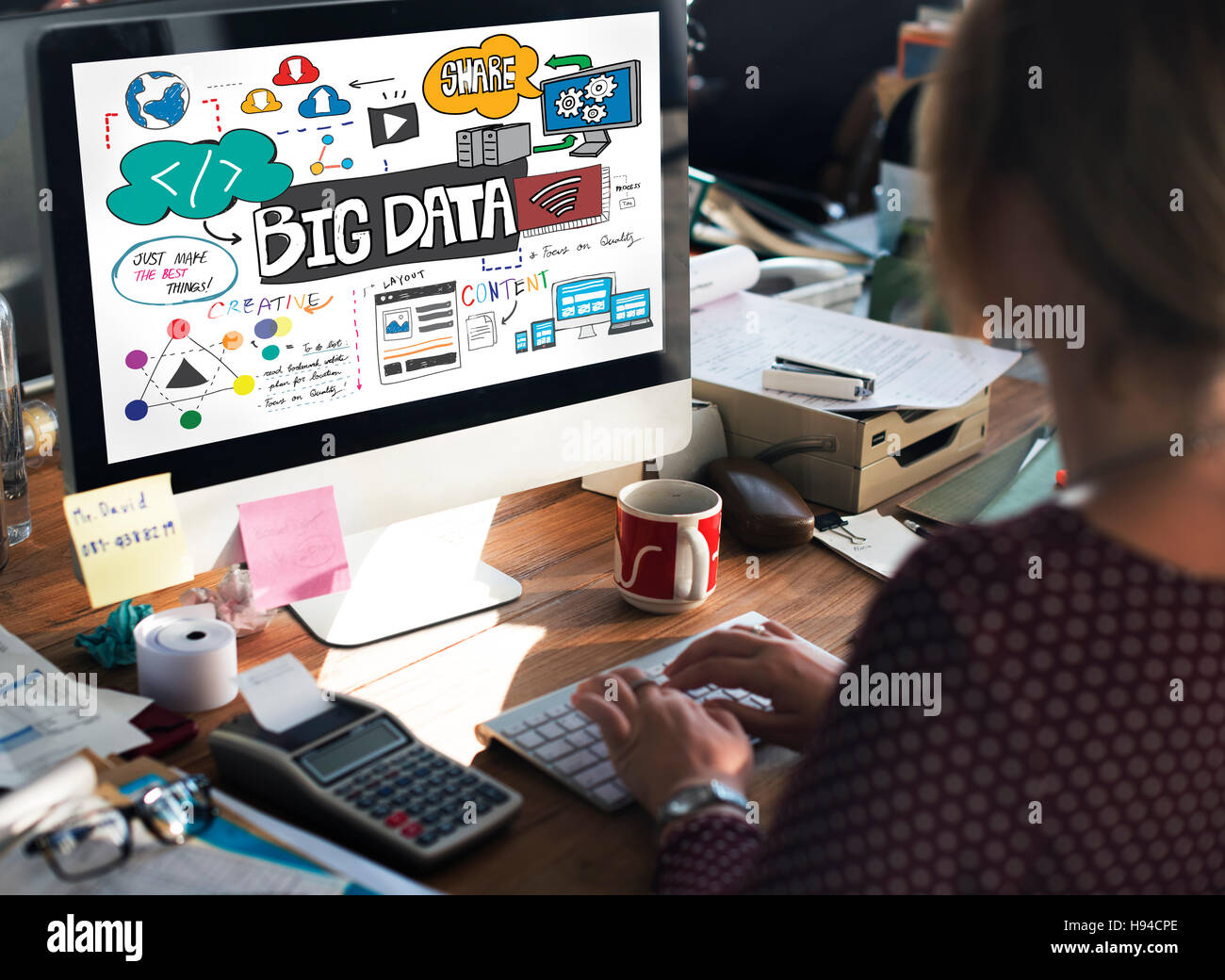 Big Data Online Internet Technology Concept Stock Photo - Alamy