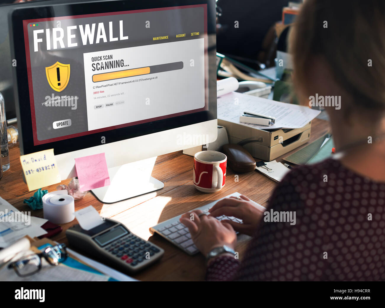 Installing firewall software hi-res stock photography and images - Alamy