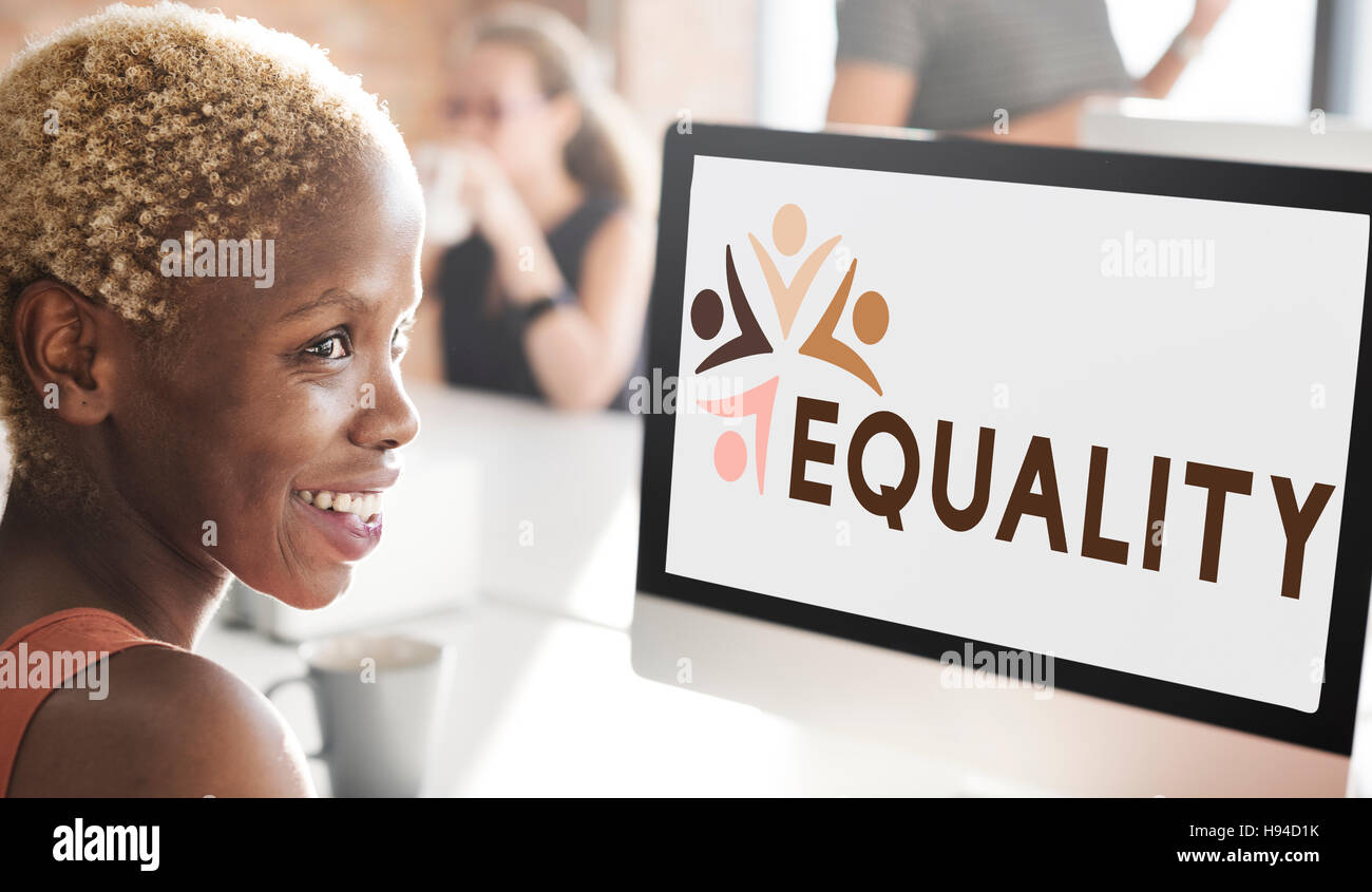 Equality Fairness Fundamental Rights Racist Discrimination Concept ...