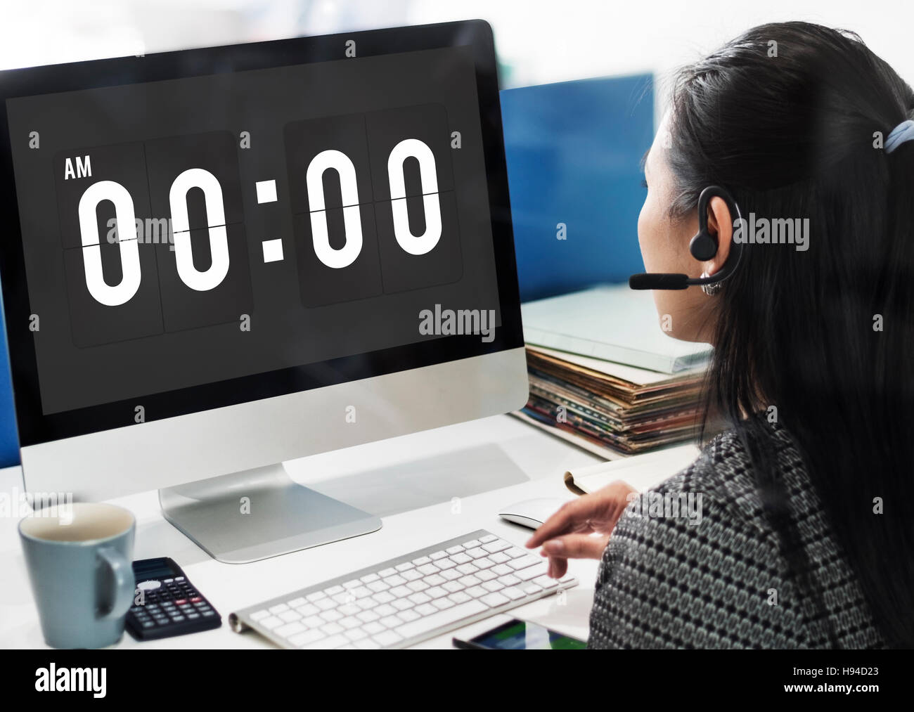 Midnight Time Tomorrow Timing Concept Stock Photo - Alamy