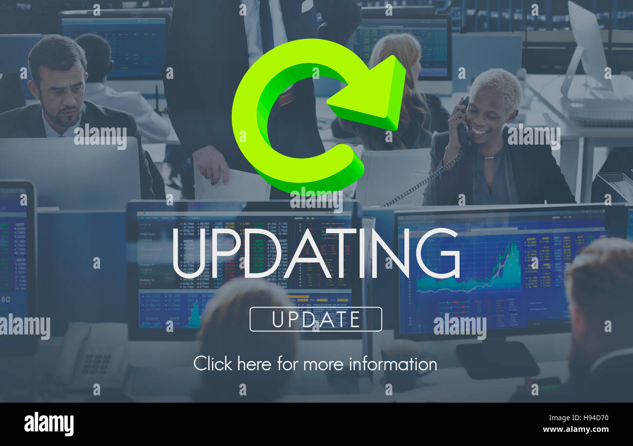 Updating Upgrade New Download Improvement Concept Stock Photo - Alamy