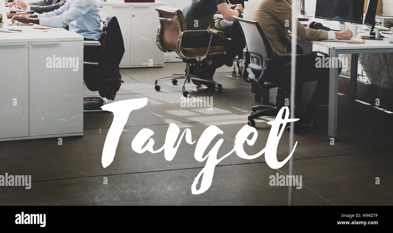Target Advertising Goal Inspiration Marketing Concept Stock Photo - Alamy
