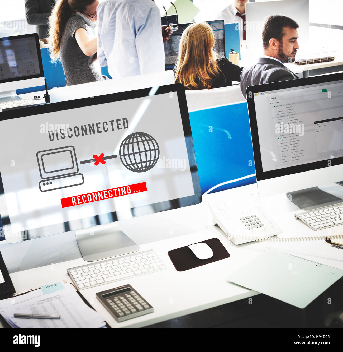 Disconnected Disconnect Error Inaccessible Concept Stock Photo - Alamy