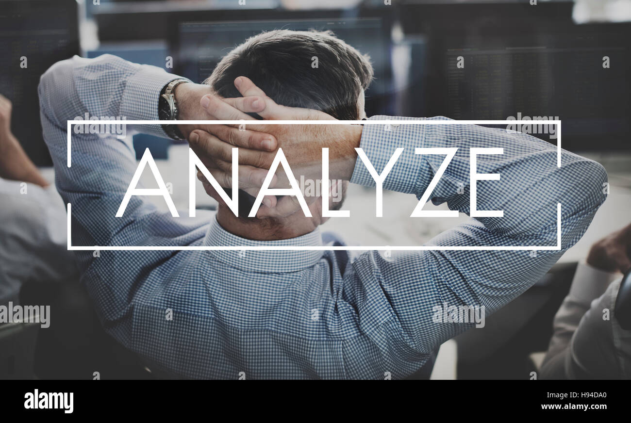 Analyze Assess Information Plan Statistics Concept Stock Photo - Alamy