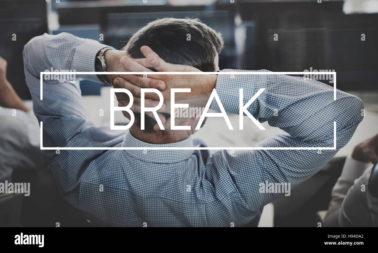 Break time relax relief hi-res stock photography and images - Alamy