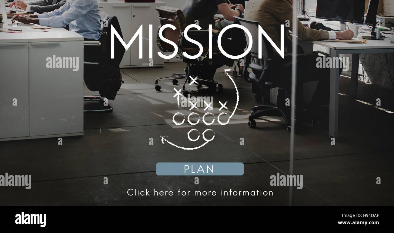 Mission Goals Objective Strategy Target Vision Concept Stock Photo - Alamy
