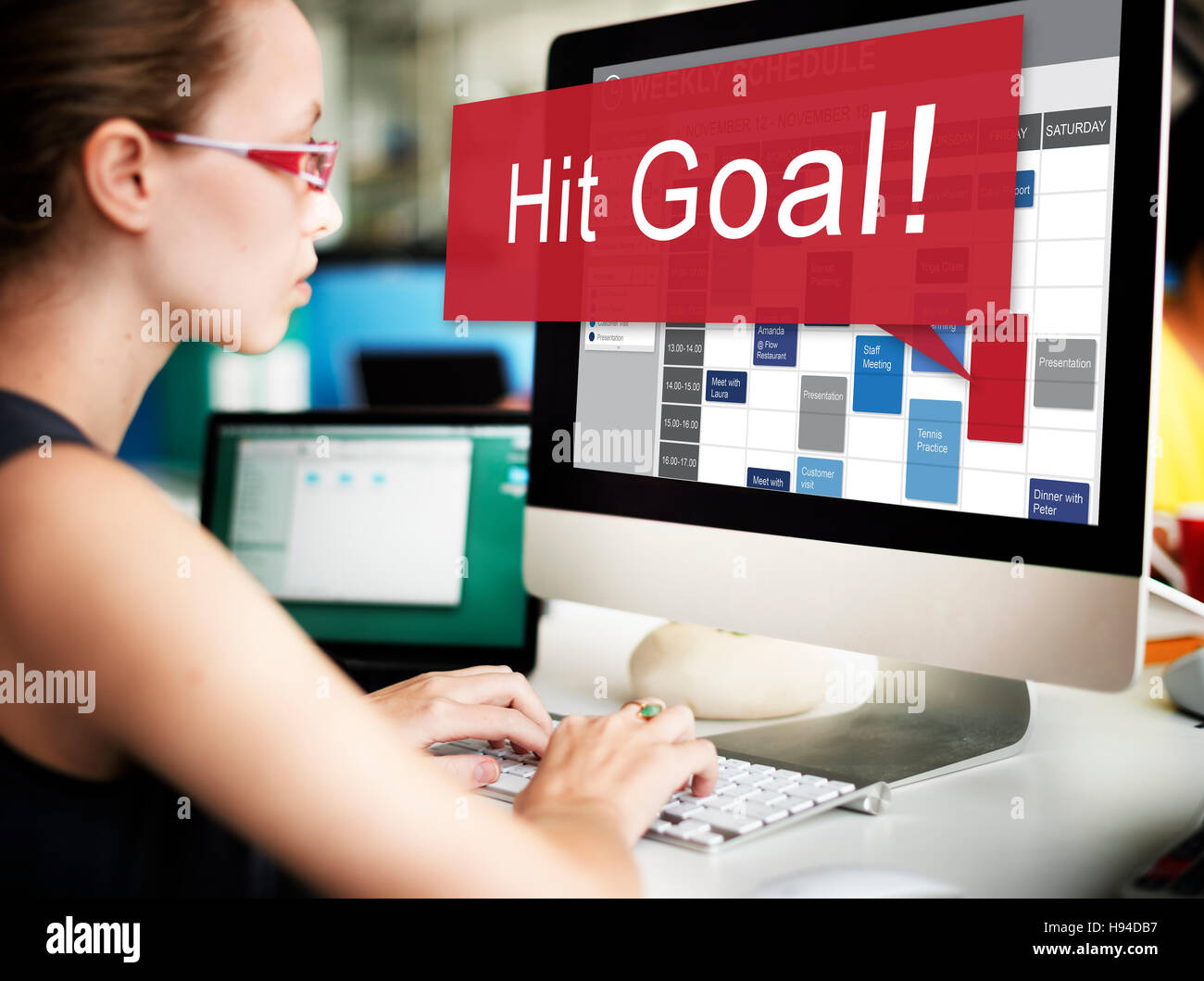 Hit Target Goal Aim Aspiration Business Customer Concept Stock Photo ...