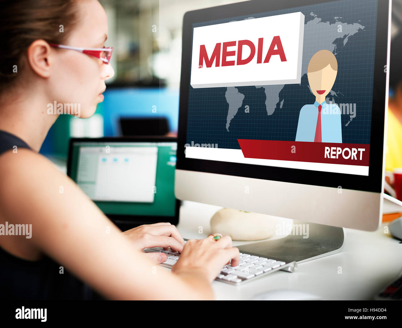 Media Digital Internet Communication Information Concept Stock Photo ...
