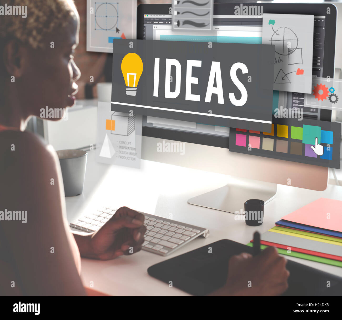 Ideas Innovation Creativity Plan Thoughts Concept Stock Photo - Alamy
