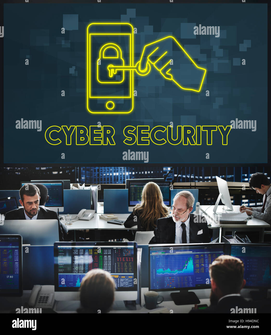 Cyber Security Online Safety Graphic High Resolution Stock Photography ...