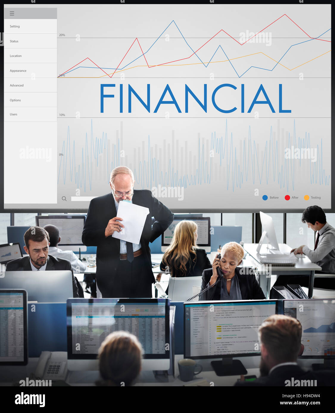 Financial Statistics Analytics Business Proress Concept Stock Photo - Alamy