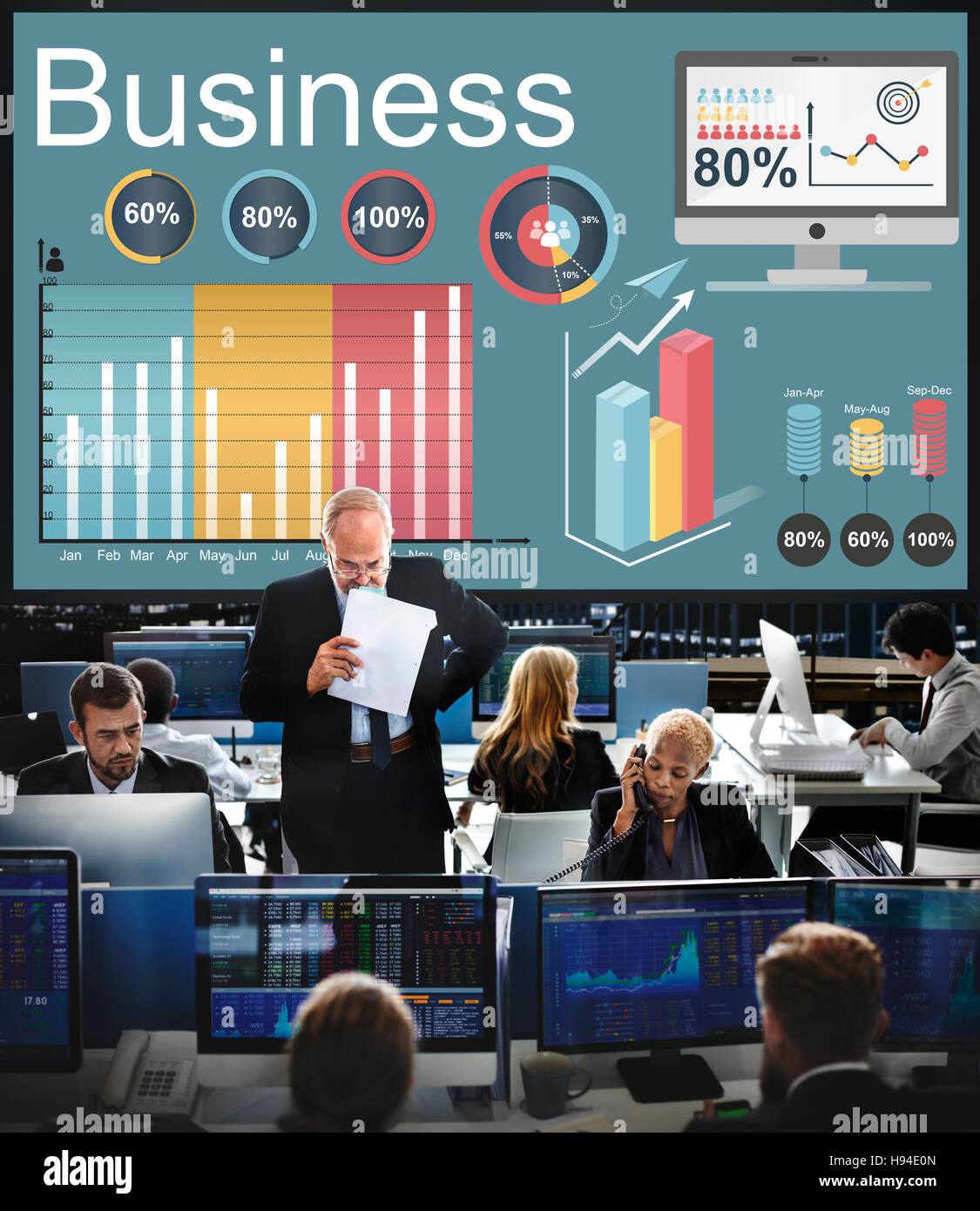 Analytics Business Statistics Data Strategy Concept Stock Photo - Alamy