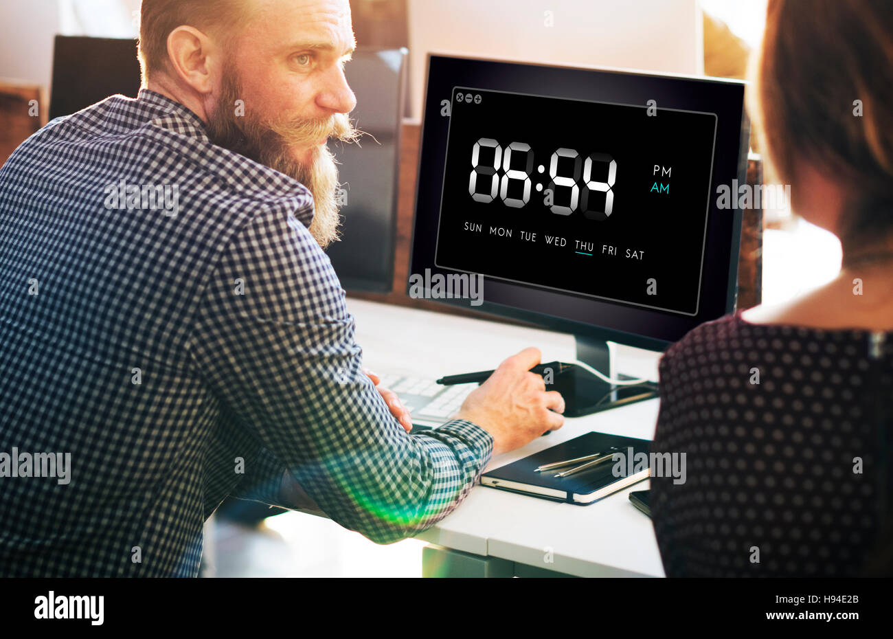 Clock Duration Time Leisure Hour Concept Stock Photo - Alamy