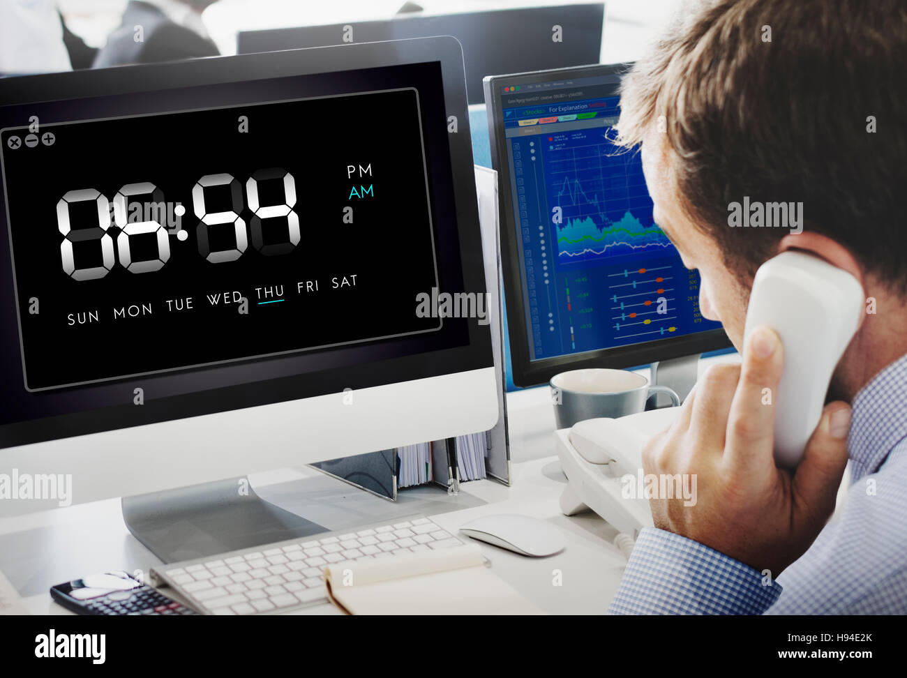 Clock Duration Time Leisure Hour Concept Stock Photo - Alamy
