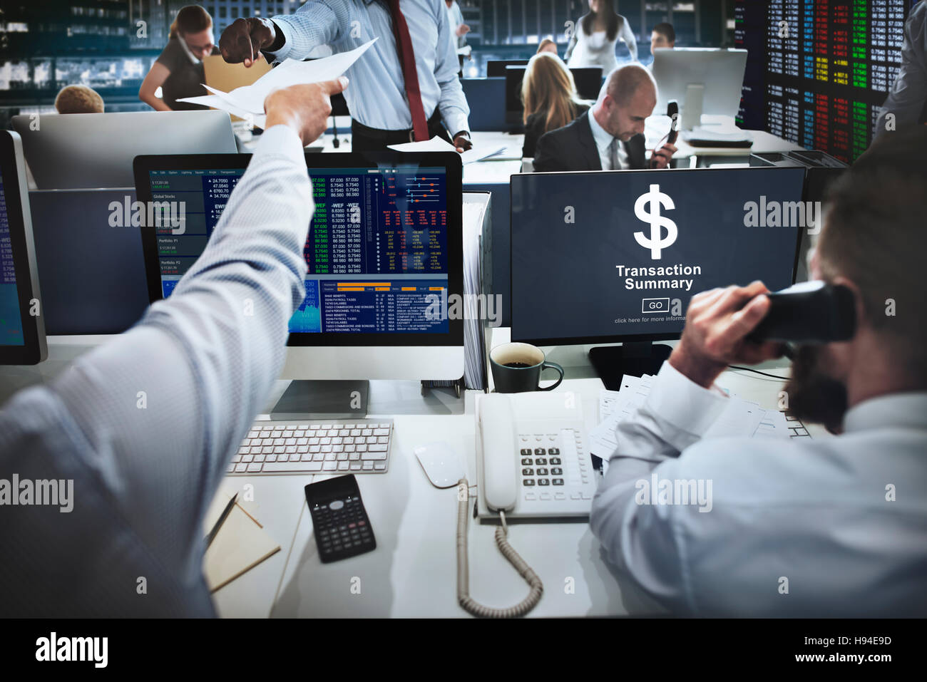Transaction Summary Corporate Accounting Concept Stock Photo - Alamy