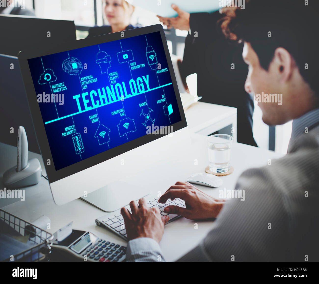 Technology Futuristic Innovation Invention Connection Concept Stock ...