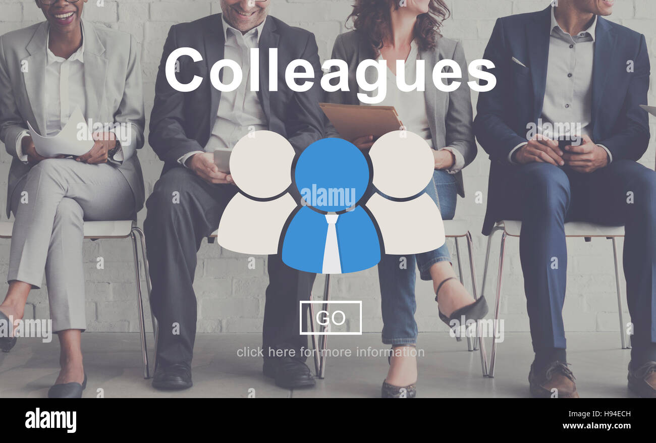 Colleagues Corporate Connection Collaboration Team Concept Stock Photo ...