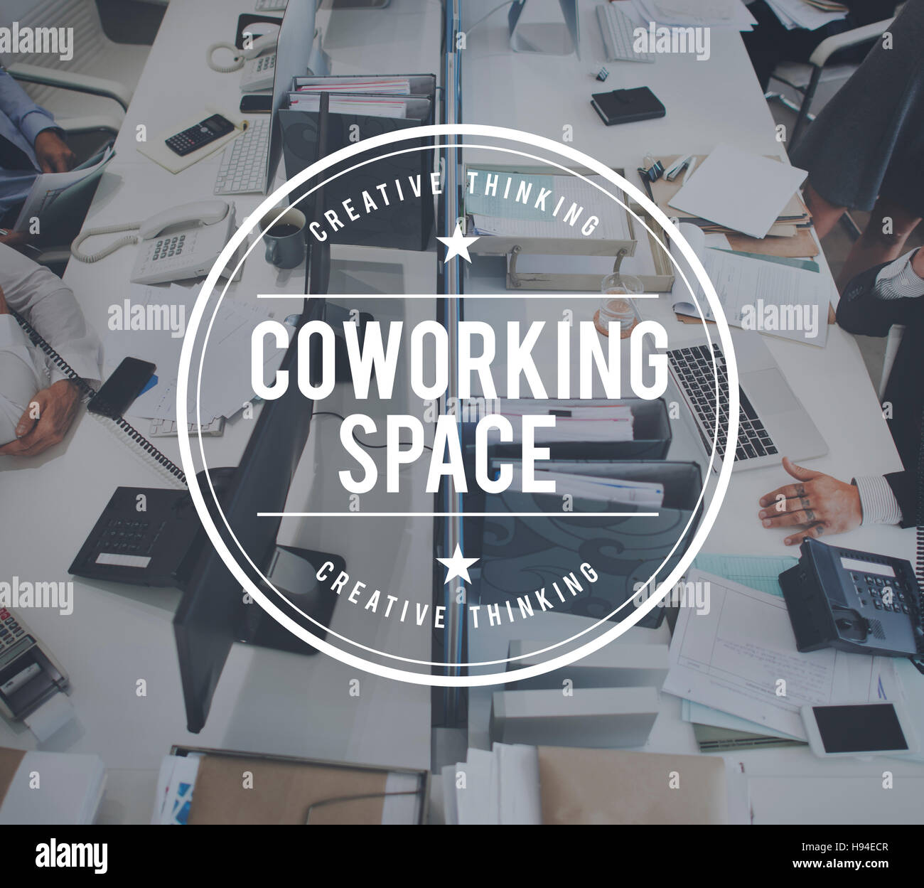 Coworking Space Office Corporate Business Concept Stock Photo - Alamy