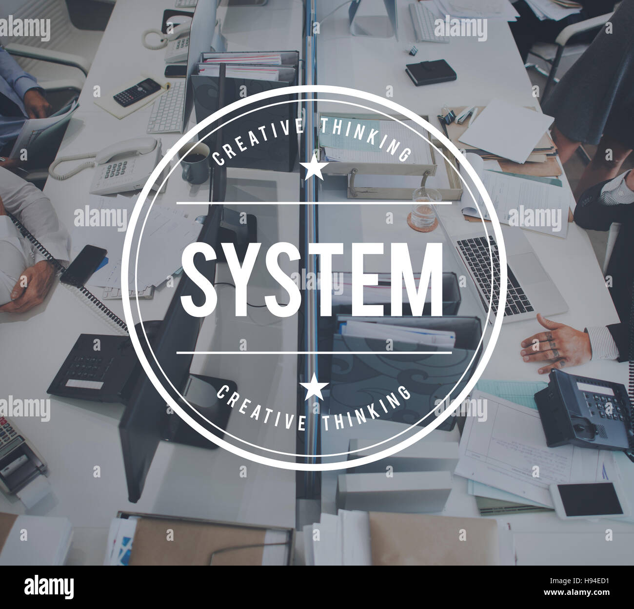 System Connection Process Procedures Concept Stock Photo - Alamy