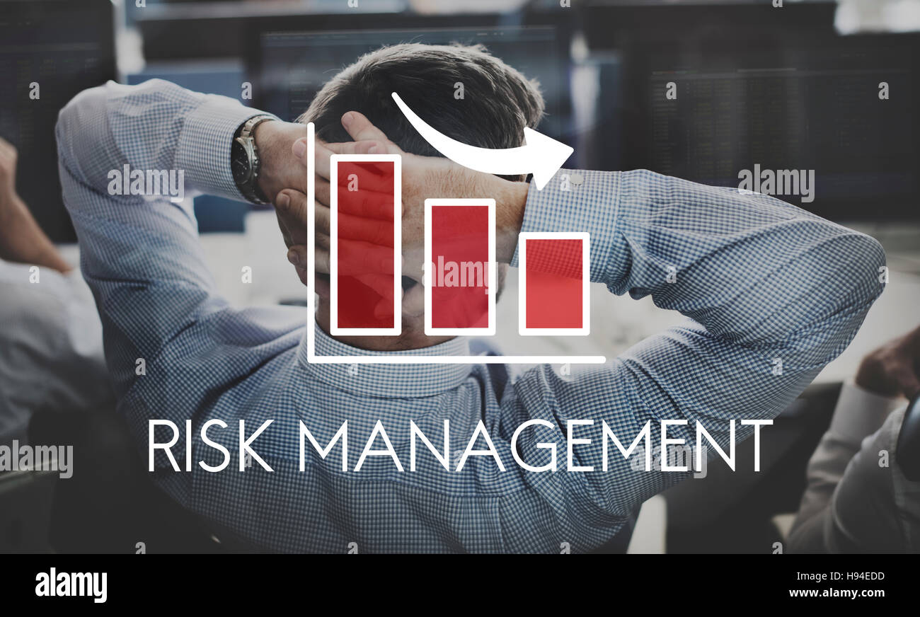 Risk Management Diagram Graph Arrow Concept Stock Photo - Alamy