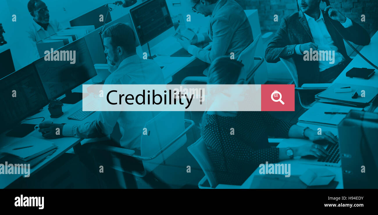 Credibility Believable Information Inspiration Concept Stock Photo - Alamy