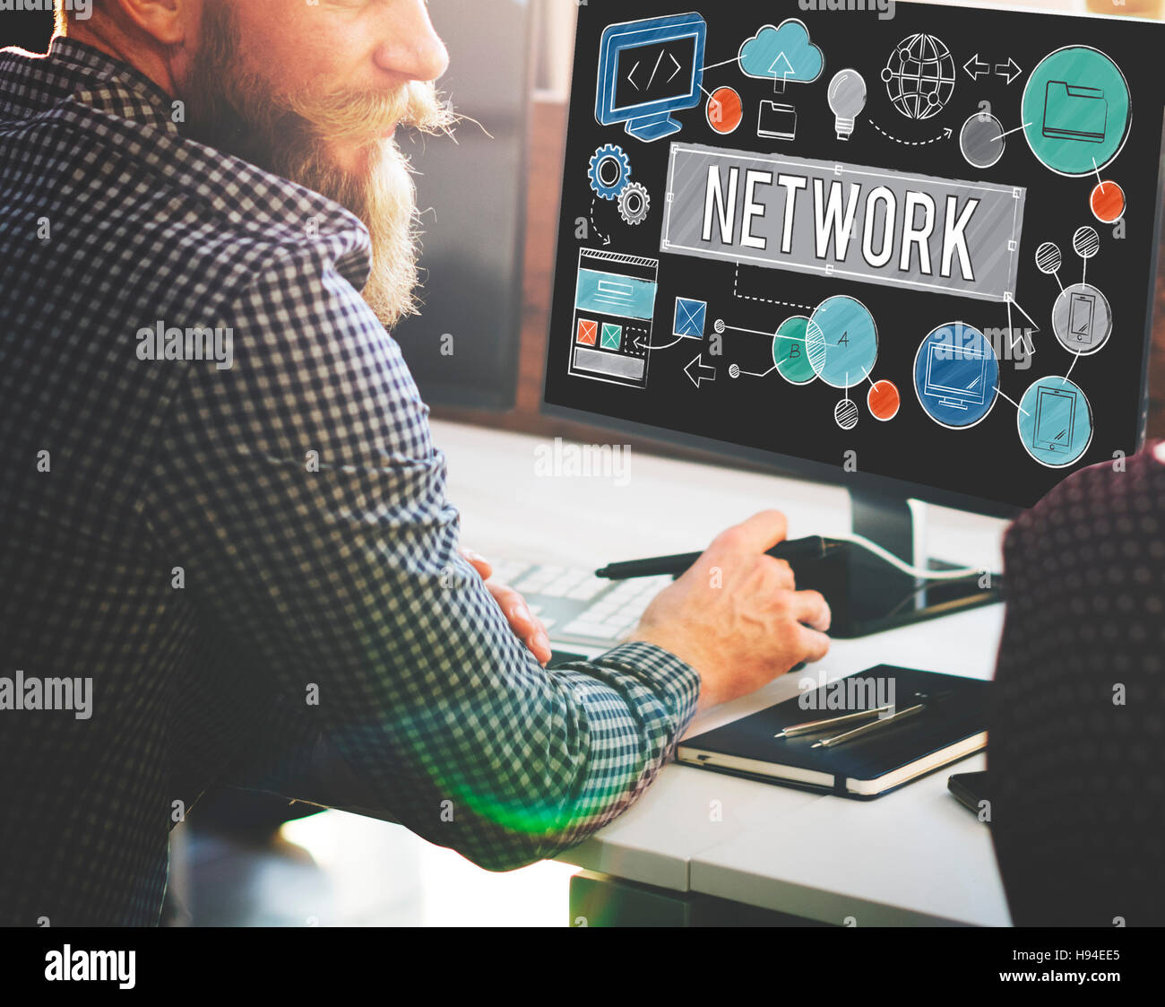 Network Connection Internet Online Technology Concept Stock Photo - Alamy