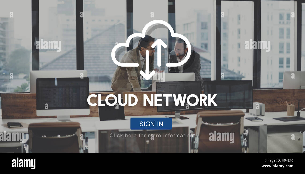 Cloud Network Storage Data Information Technology Concept Stock Photo ...