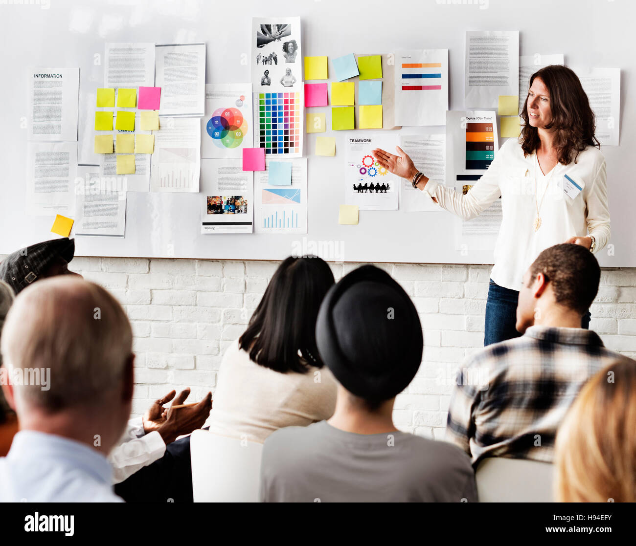 Design Team Meeting Presentation Creative Concept Stock Photo - Alamy