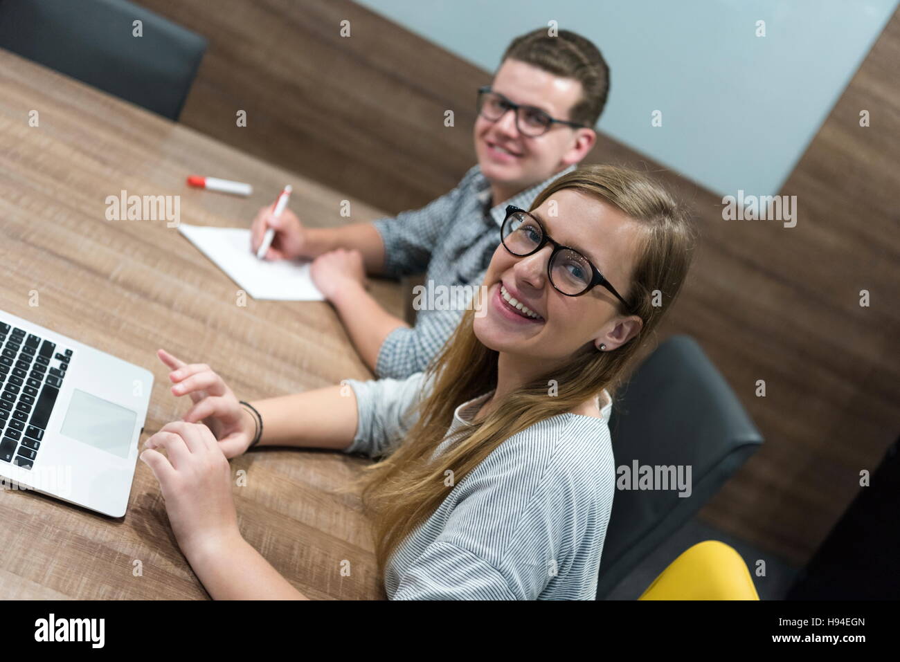 startup business team brainstorming on meeting working on laptop and ...
