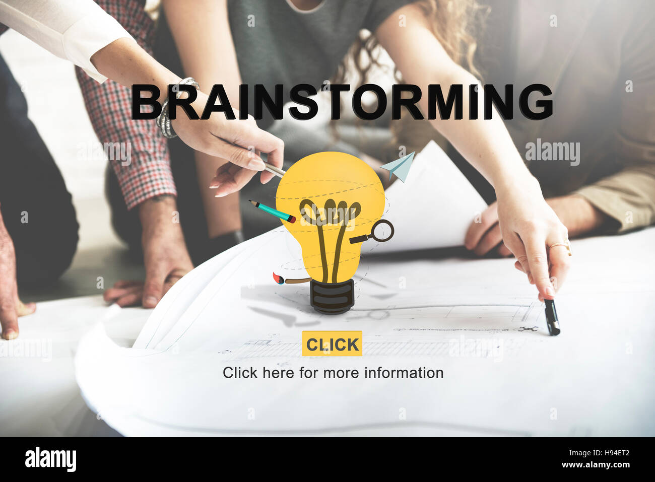 Brainstorming Planning Strategy Solution Concept Stock Photo - Alamy