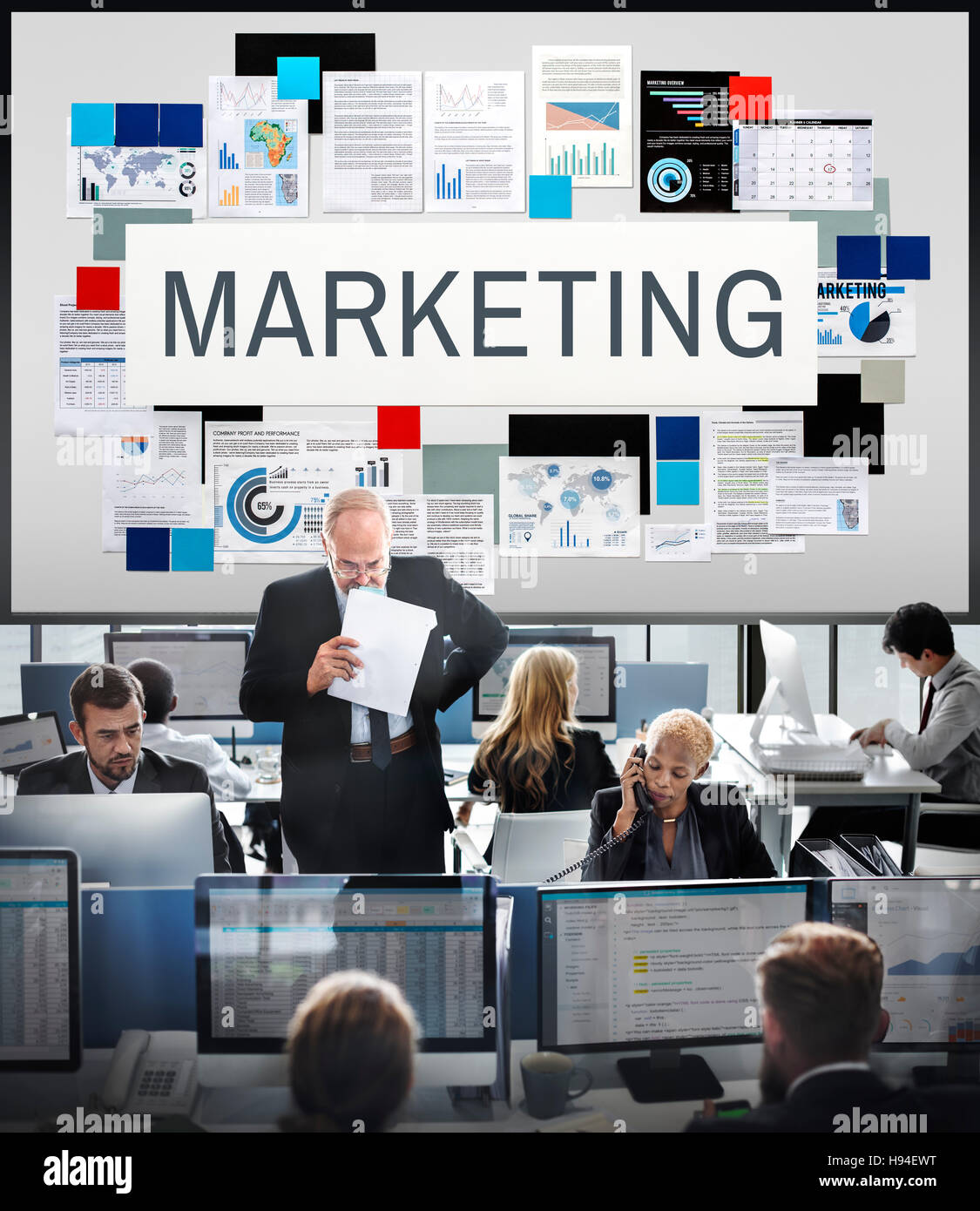 Marketing Branding Business Commercial Design Concept Stock Photo - Alamy