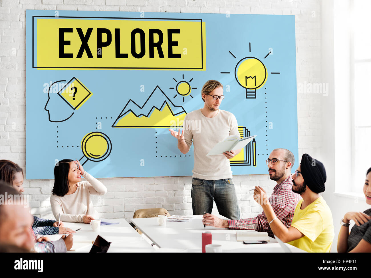 Explore Explorer Research Searching Study Concept Stock Photo - Alamy