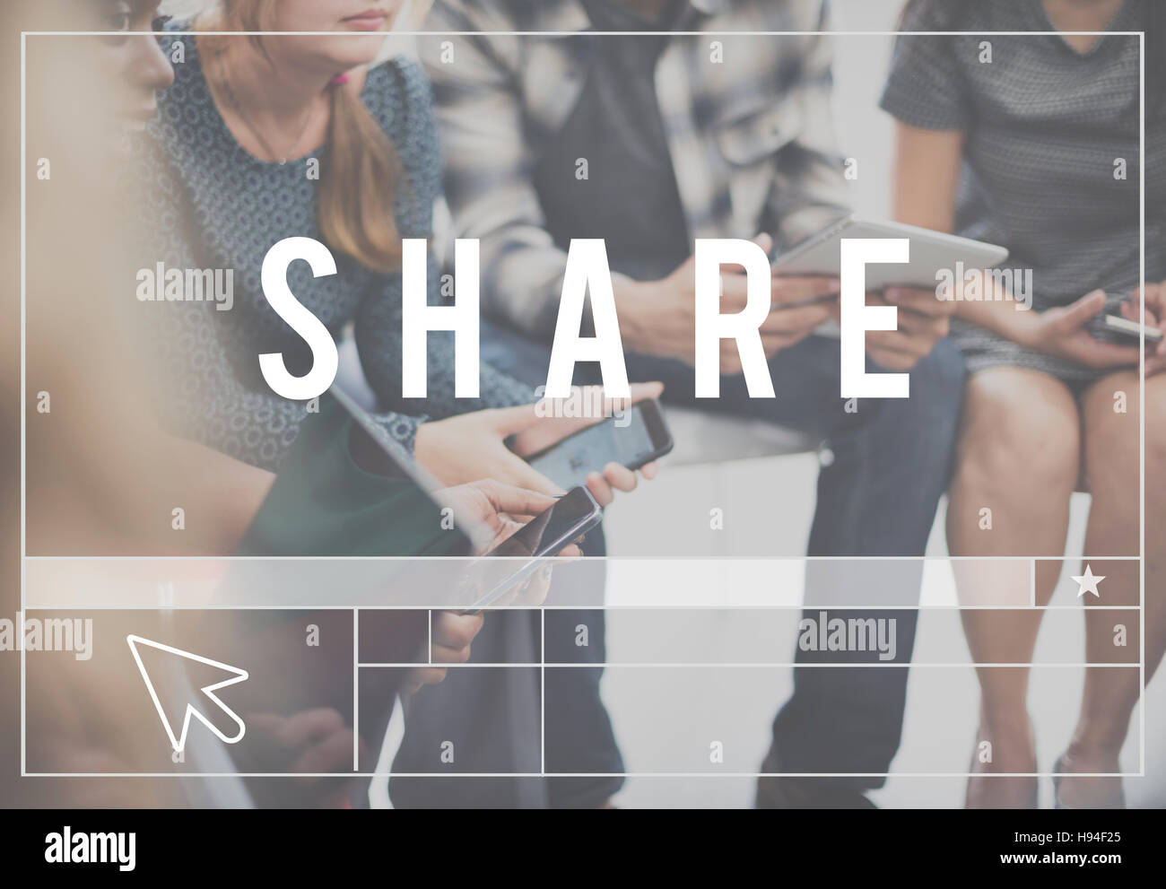 Share Sharing Communication Connection Network Concept Stock Photo - Alamy