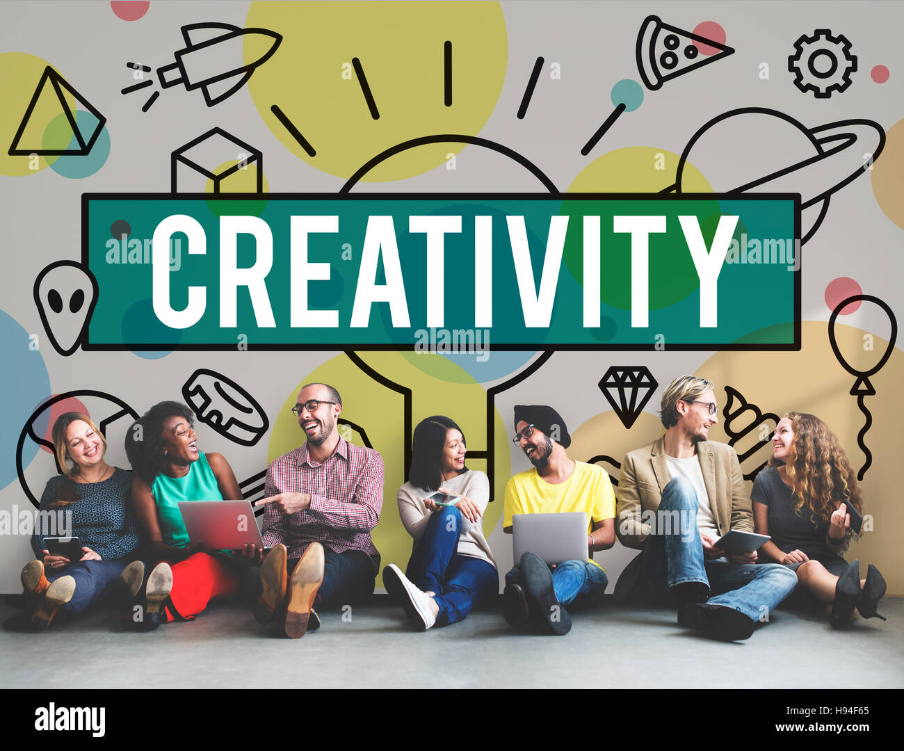 Creative Creativity Inspire Ideas Innovation Concept Stock Photo - Alamy