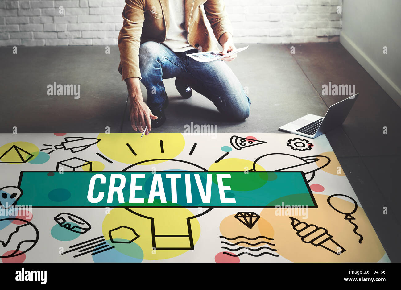 Creative Creativity Inspire Ideas Innovation Concept Stock Photo - Alamy