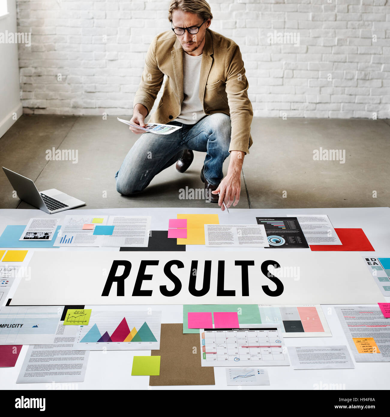 Document Marketing Strategy Business Concept Stock Photo - Alamy