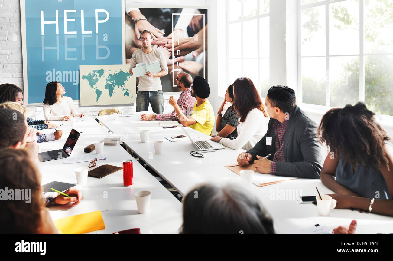 Team Teamwork Help Share Contribute Concept Stock Photo - Alamy