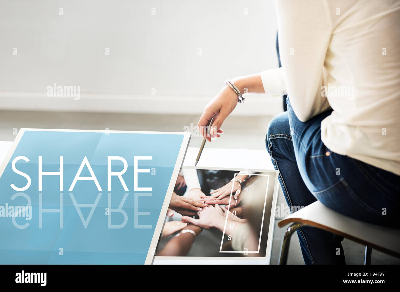 Team Teamwork Help Share Contribute Concept Stock Photo - Alamy