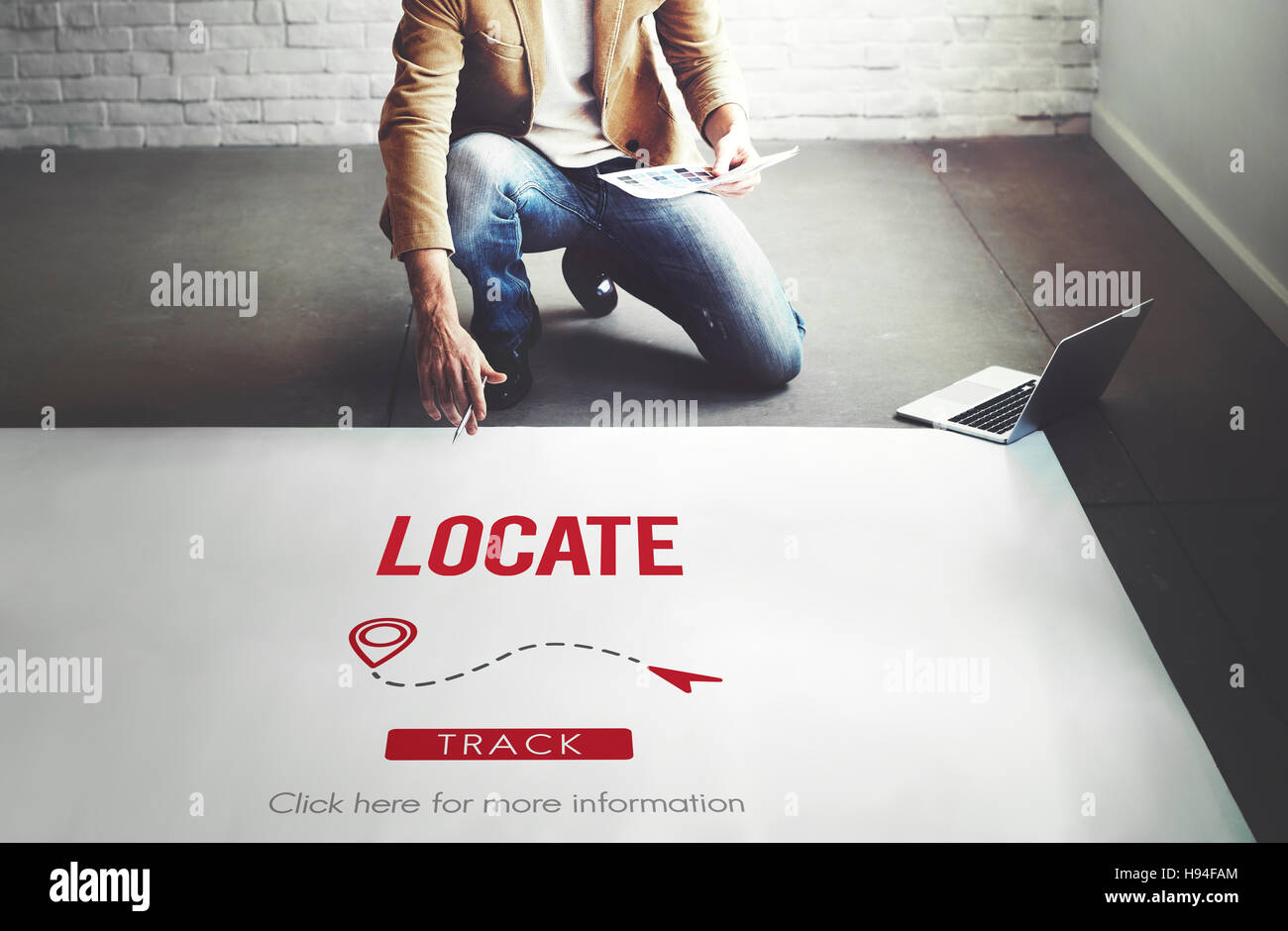 Locate Location Direction Destination Position Concept Stock Photo - Alamy