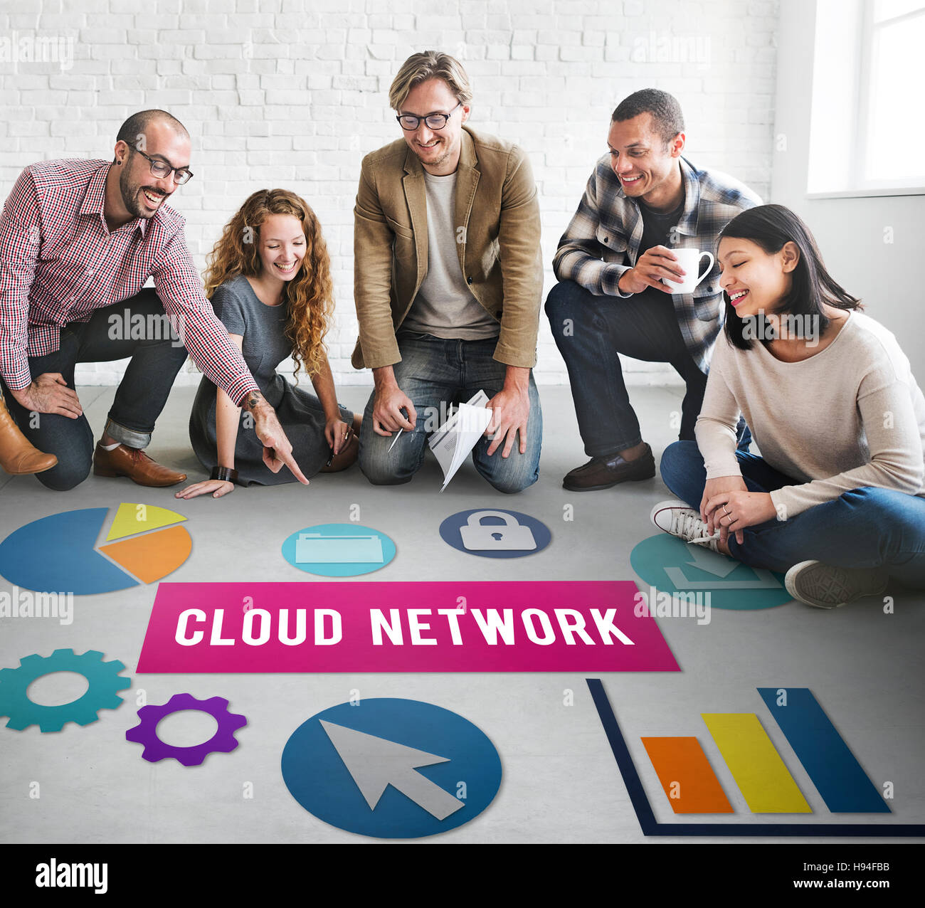 Cloud Network Technology Connection Concept Stock Photo - Alamy