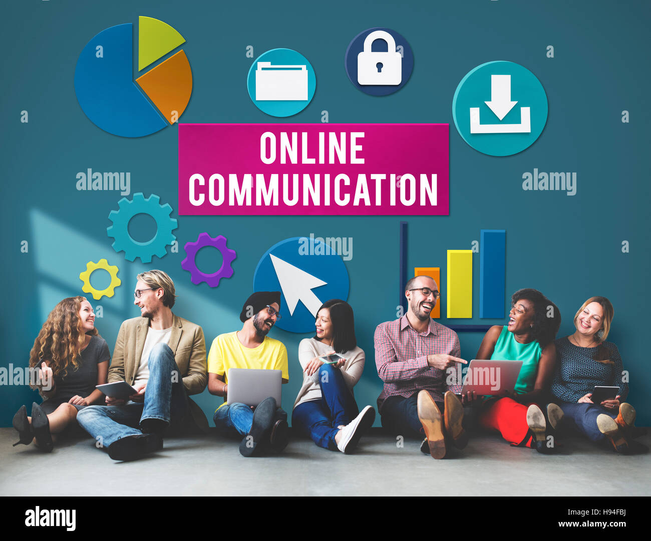 Online Communication Networking Connect Concept Stock Photo - Alamy
