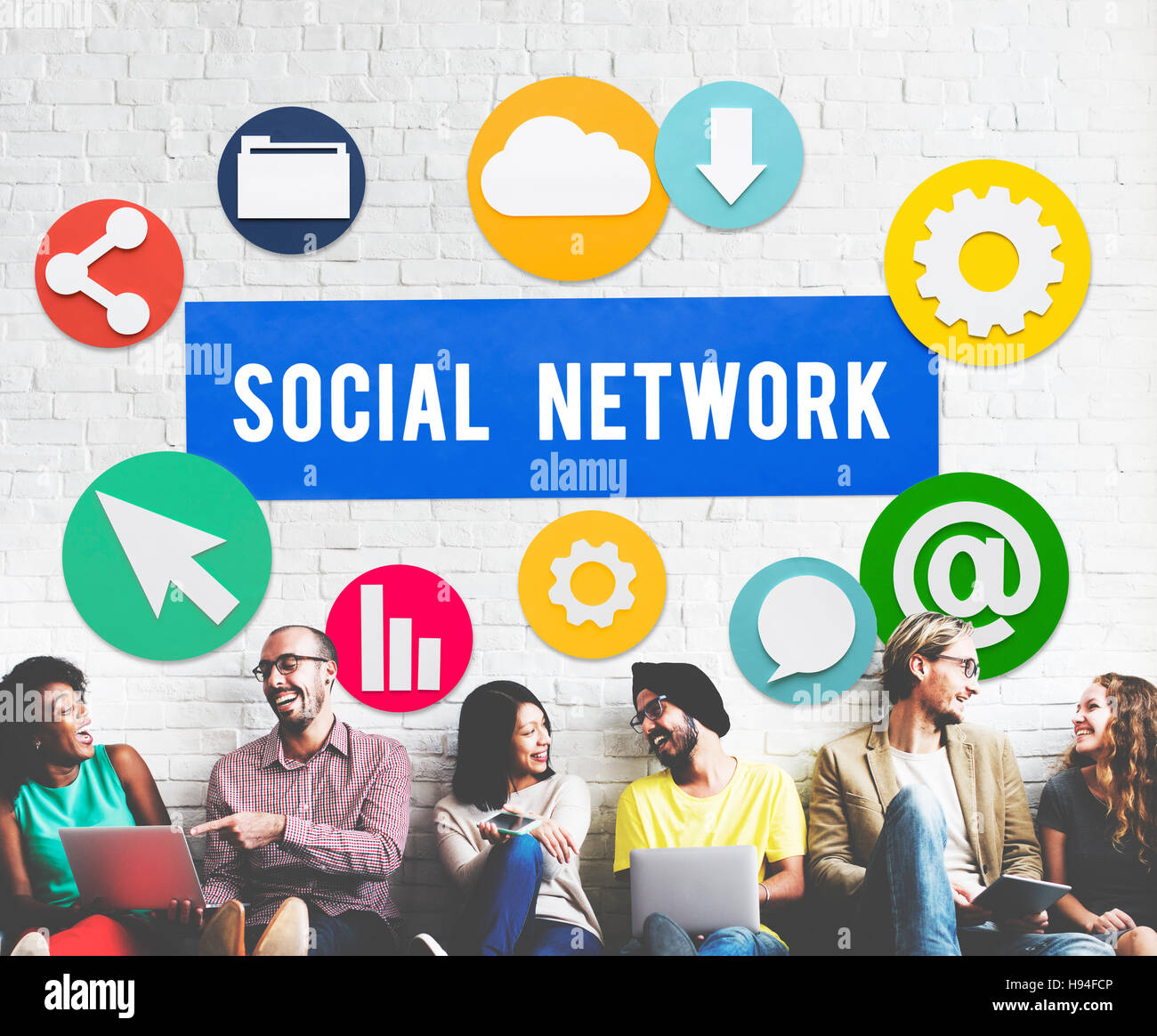 Social Media Network Internet Connection Concept Stock Photo - Alamy