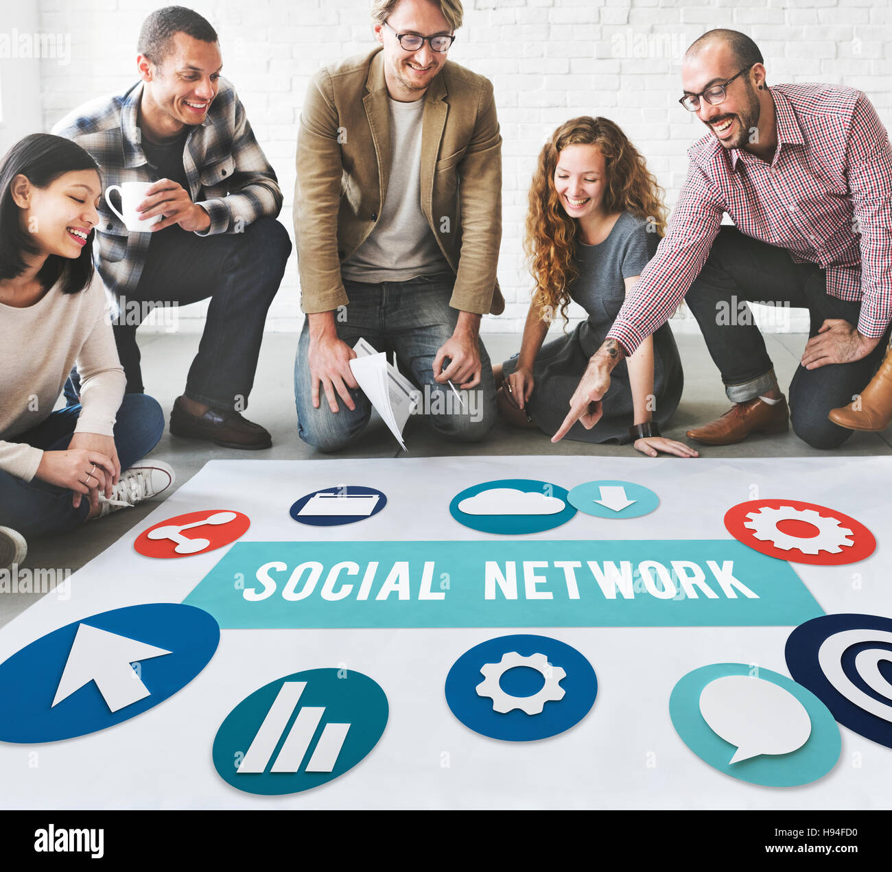 Social Media Network Internet Connection Concept Stock Photo - Alamy