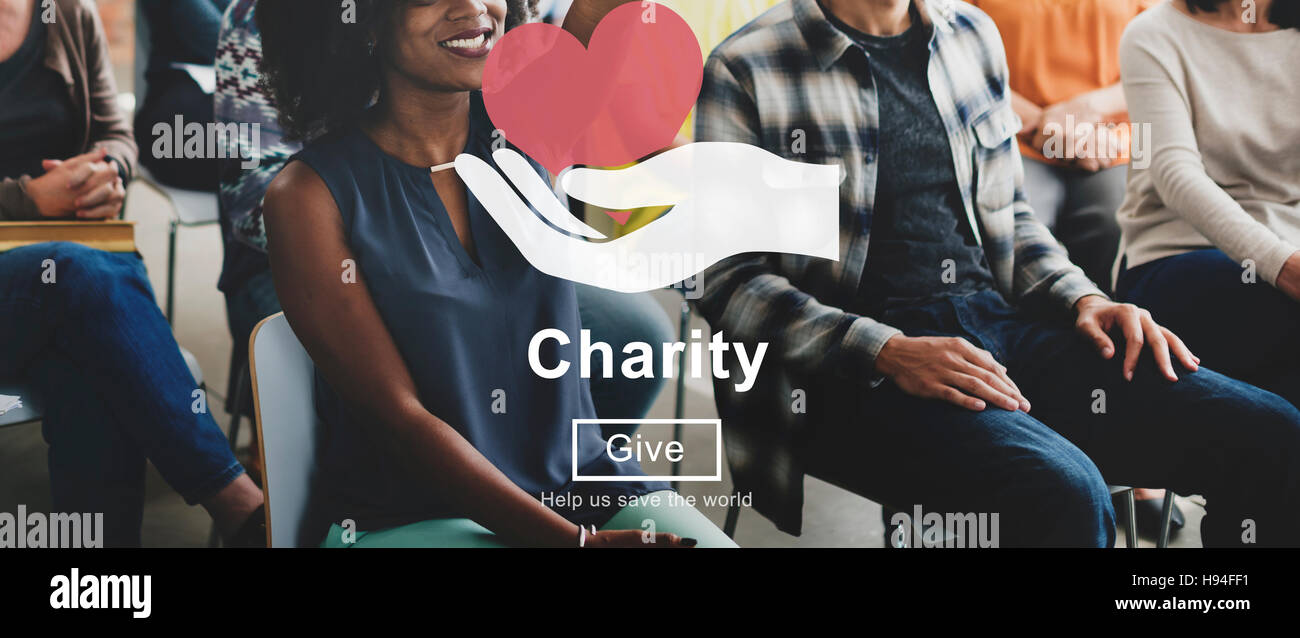Charity Relief Support Donation Charitable Aid Concept Stock Photo - Alamy